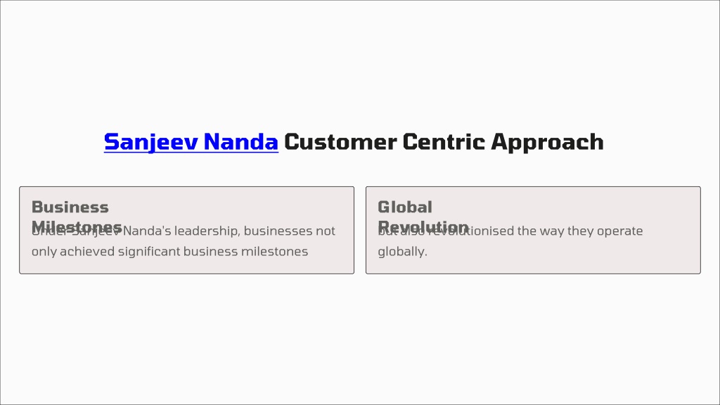PPT - What Sets Sanjeev Nanda Apart as a Business Leader PowerPoint ...