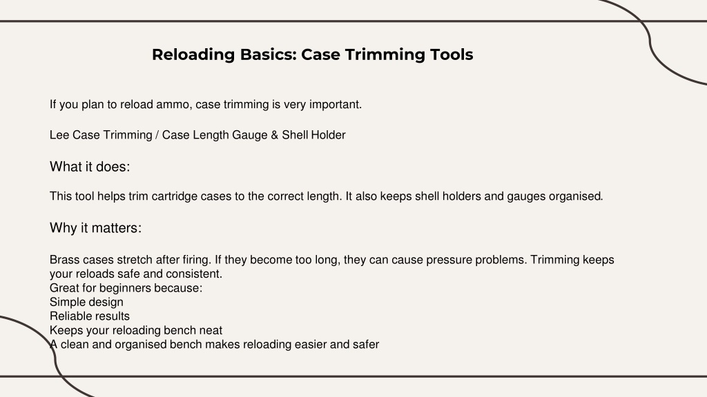 PPT - Rifle Reloading & Cleaning Accessories A Complete Beginner’s ...