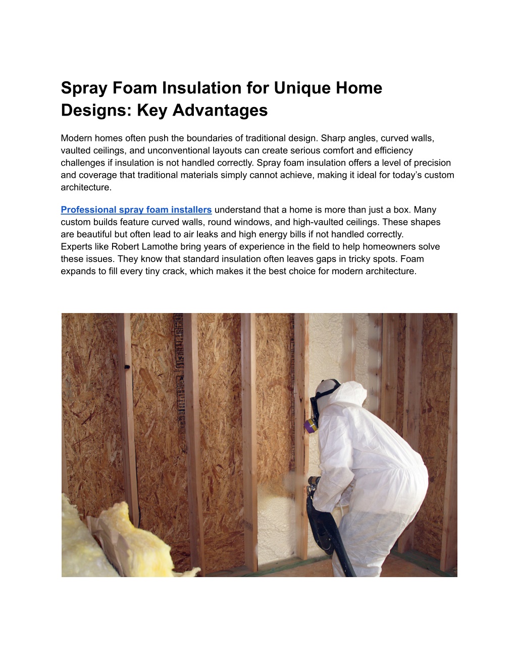 PPT - Spray Foam Insulation for Unique Home Designs_ Key Advantages ...