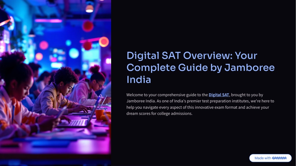 PPT - Digital SAT: A Smarter, Faster Way to Showcase Your College ...