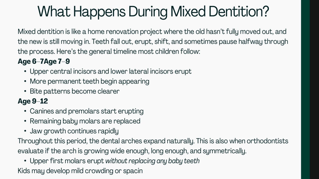 PPT - Mixed Dentition: Navigating the Transition from Baby Teeth to ...