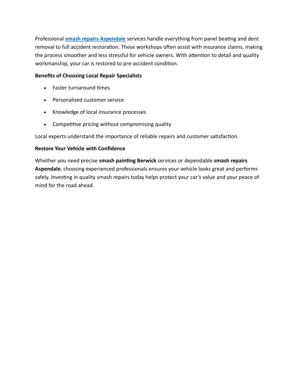 PPT - Expert Smash Painting Berwick & Reliable Smash Repairs Aspendale ...