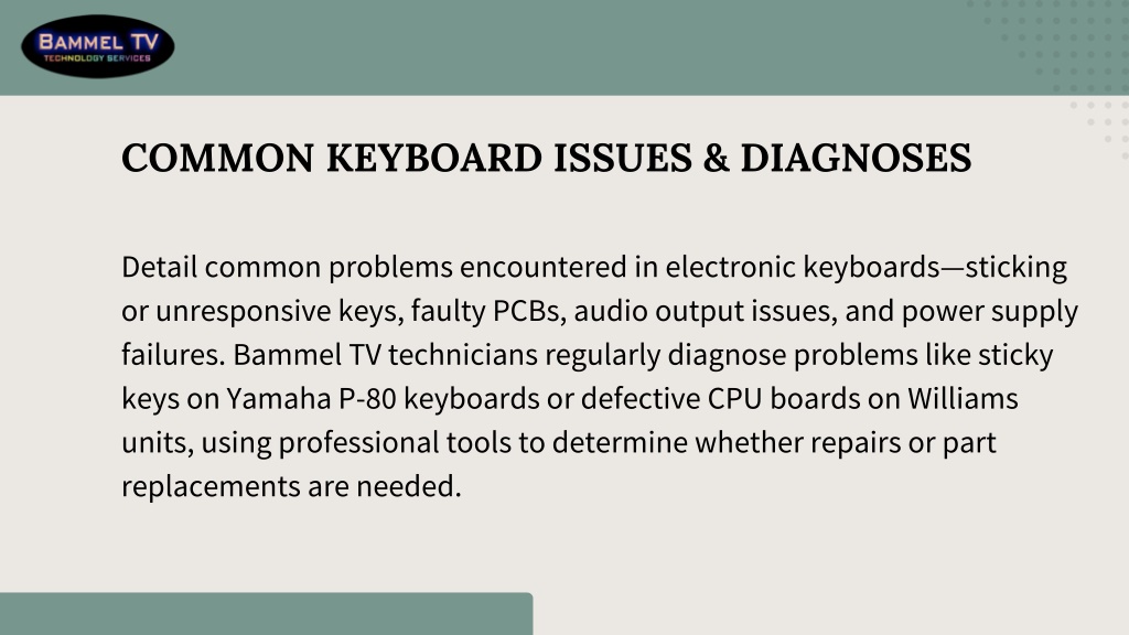 PPT - Expert Electronic Piano Keyboard Repair PowerPoint Presentation ...