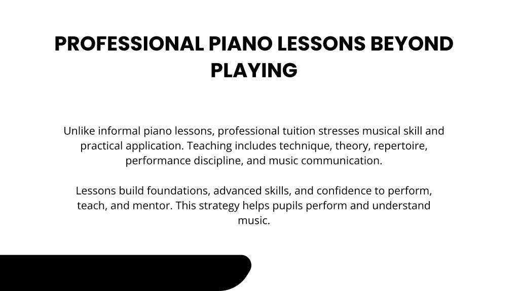 PPT - Build a Music Career with Structured Professional Piano Training ...