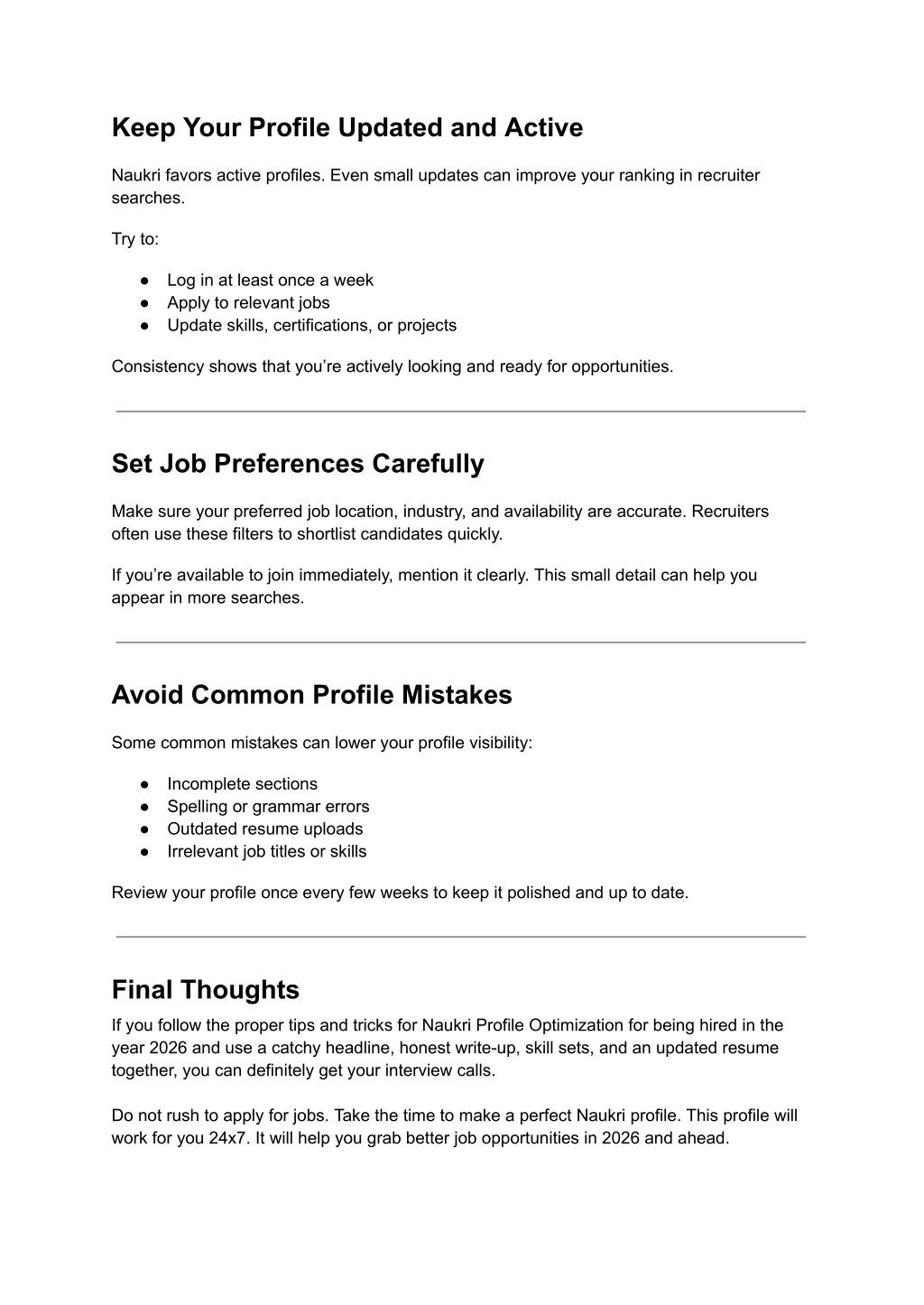 PPT - Naukri Profile Optimization Tips to Get Hired in 2026 PowerPoint ...