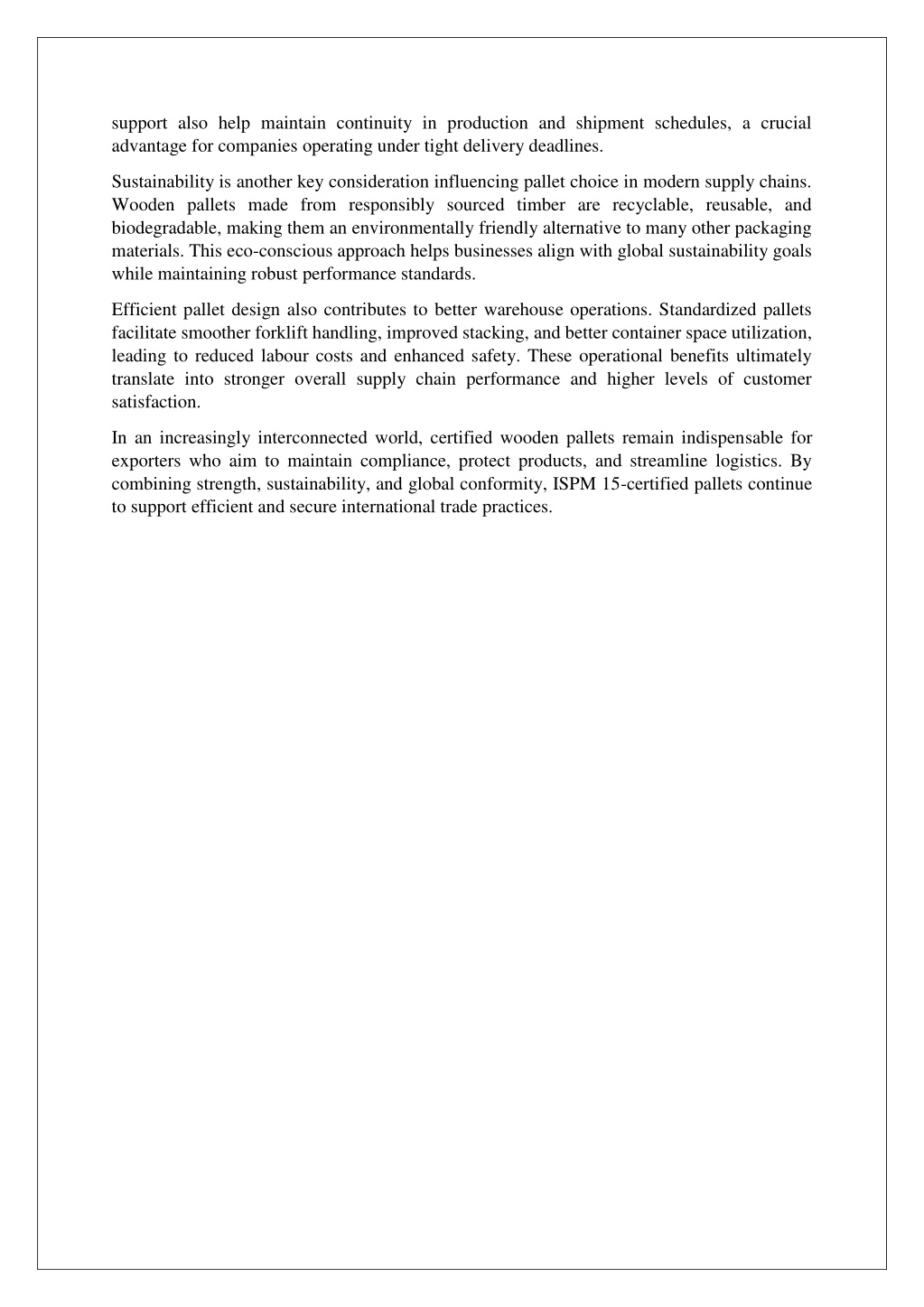 PPT - Why ISPM 15 Certified Wooden Pallets are Crucial for Global ...