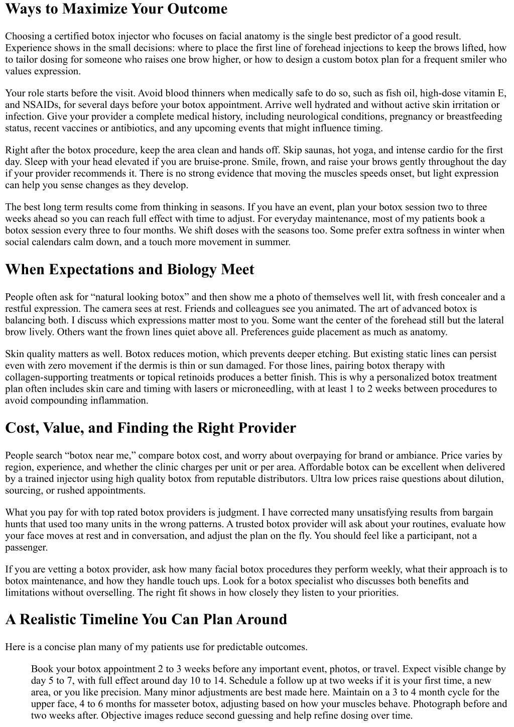 PPT - Botox Results Timeline: From Injection to Full Effect PowerPoint ...