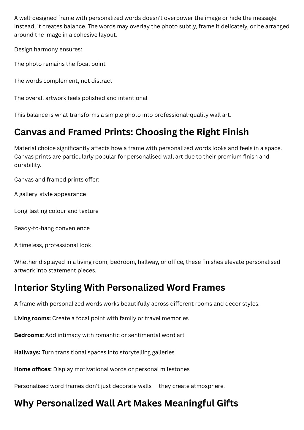 PPT - Frame With Personalized Words: Turning Memories Into Timeless ...