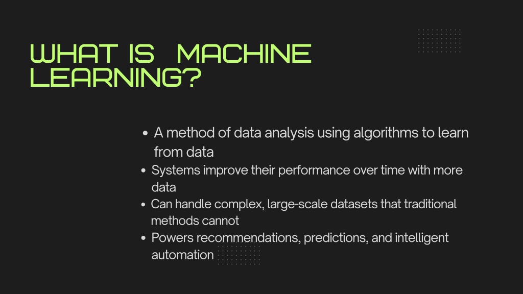 PPT - How Machine Learning Improves Business Performance PowerPoint Presentation - ID:14758230