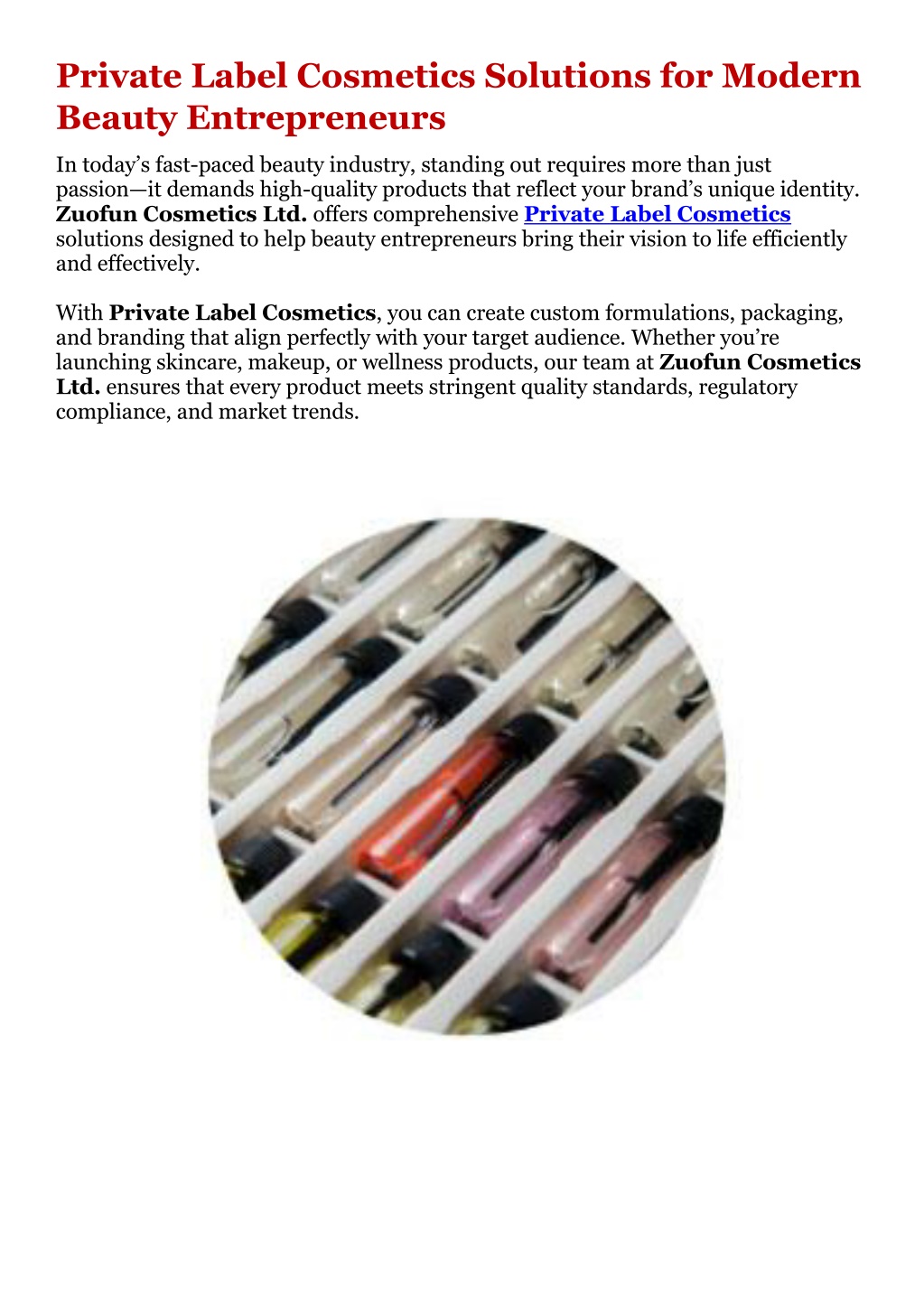 PPT - Private Label Cosmetics Solutions for Modern Beauty Entrepreneurs ...