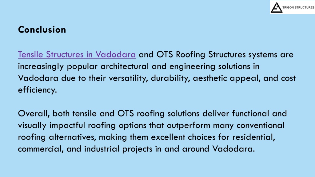 PPT - Architectural Tensile Structures and OTS Roofing Services in ...