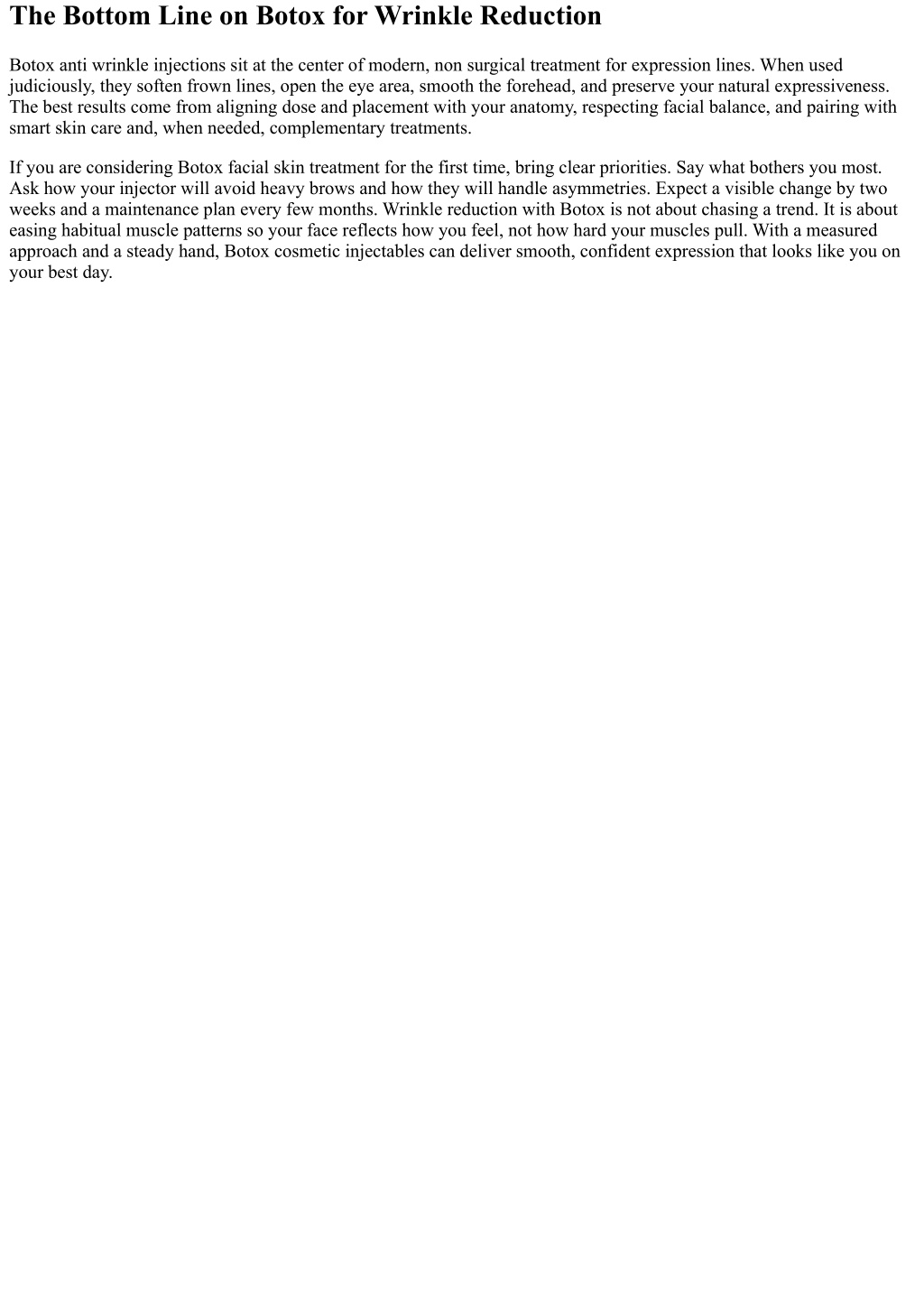 PPT - The Ultimate Guide to Botox Injections for Wrinkle Reduction ...
