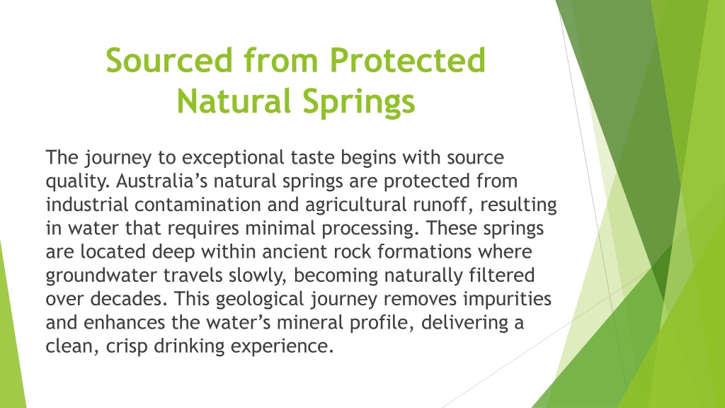 PPT - Best Australian Water- What Makes Premium Spring Water Stand Out ...