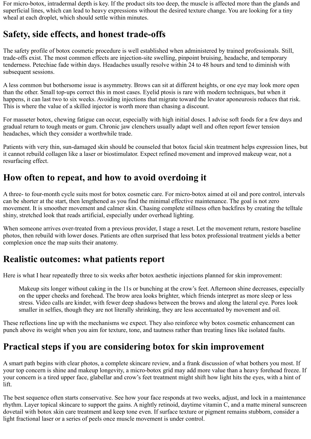 PPT - Skin Improvement with Botox: Texture, Tone, and Tautness ...