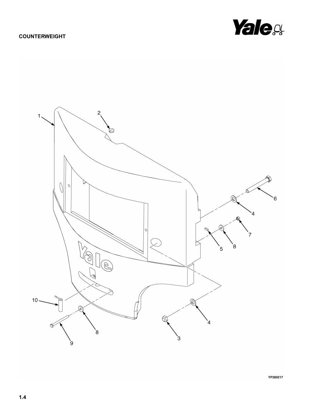 PPT - Yale (B839) ERC35HG, ERC40HG, ERC45HG, ERC55HG FORKLIFT Parts ...
