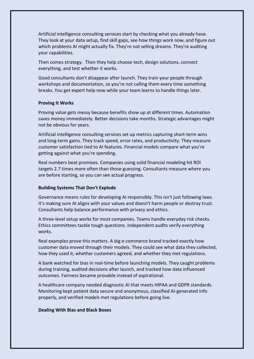 PPT - How Artificial Intelligence Consulting Services Support Scalable ...