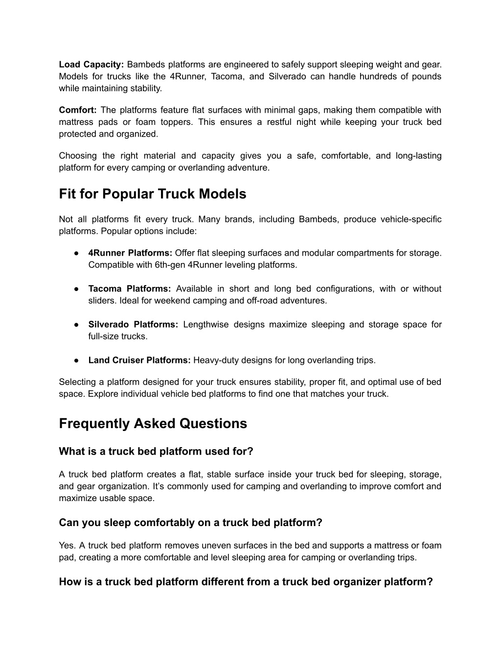 PPT - Truck Bed Platform Guide for Camping and Overlanding PowerPoint ...