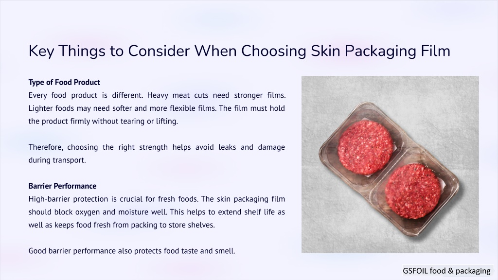 PPT - Choosing the Right Skin Packaging Film for High-Barrier Food ...
