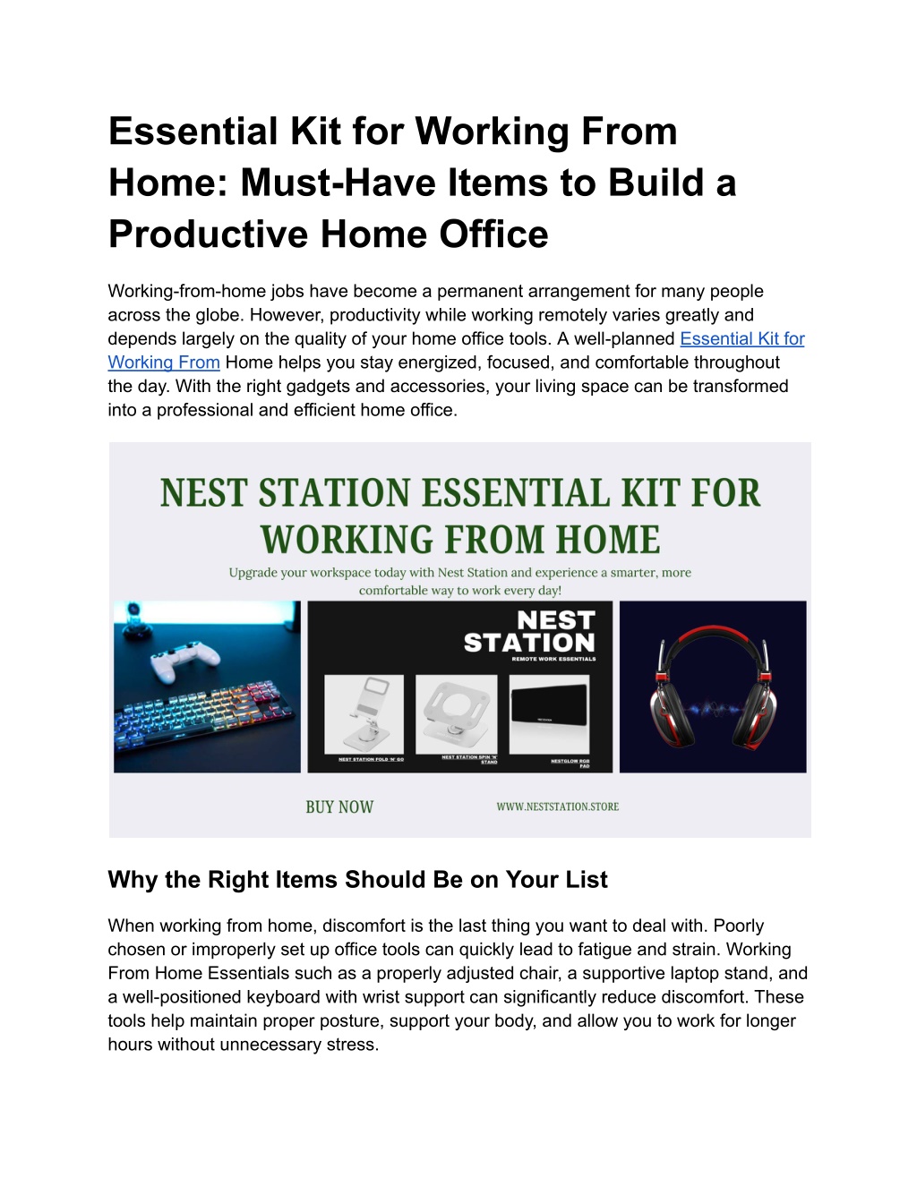 PPT - Essential Kit for Working From Home_ Must-Have Items to Build a ...
