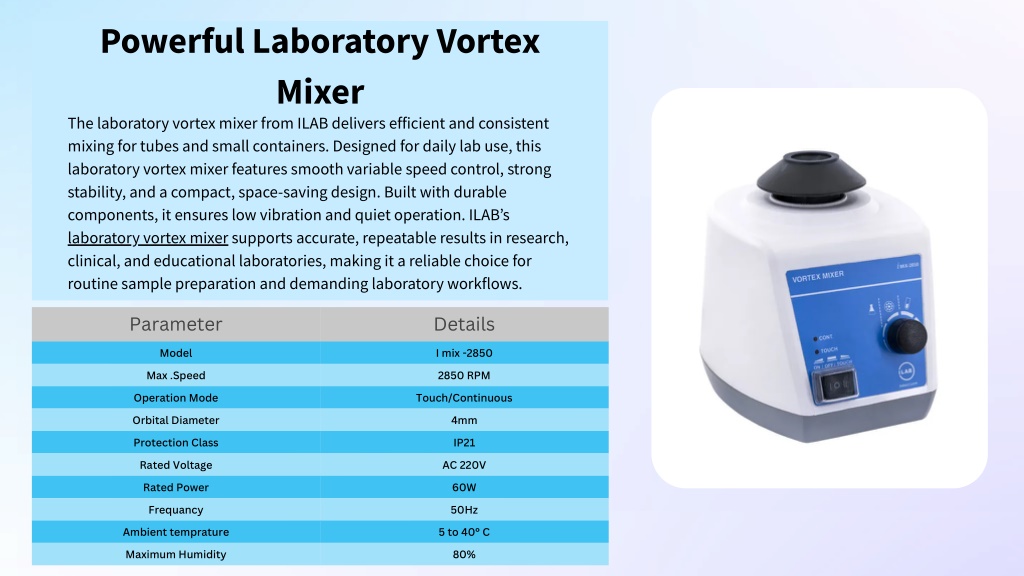 PPT - Trusted Digital Vortex Mixer Manufacturer in India PowerPoint ...