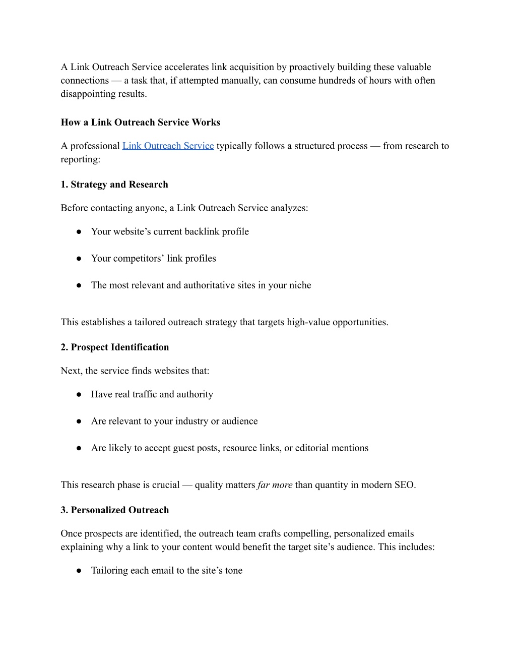 PPT - What Is a Link Outreach Service and Why Your Business in the USA ...