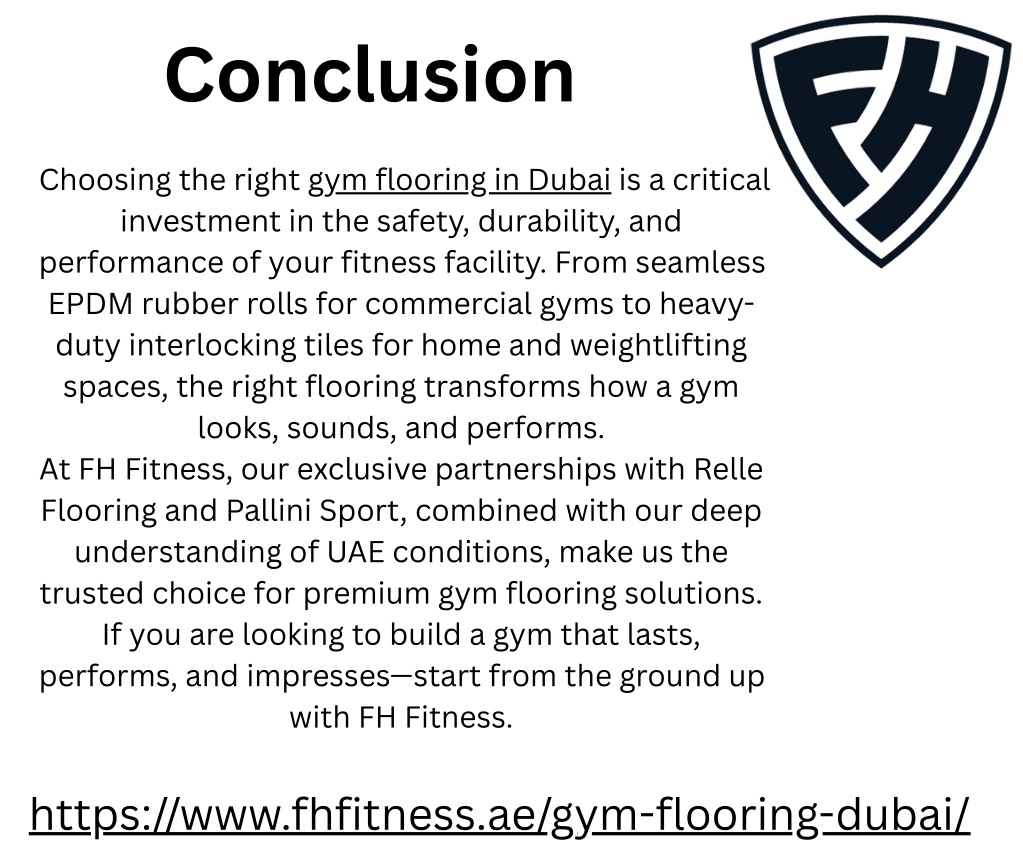PPT - Commercial & Home Gym Flooring Dubai | FH Fitness UAE PowerPoint ...