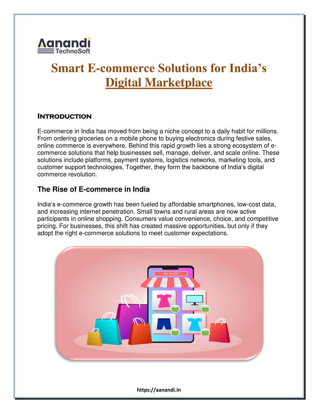 PPT - Smart E-commerce Solutions for India’s Digital Marketplace ...