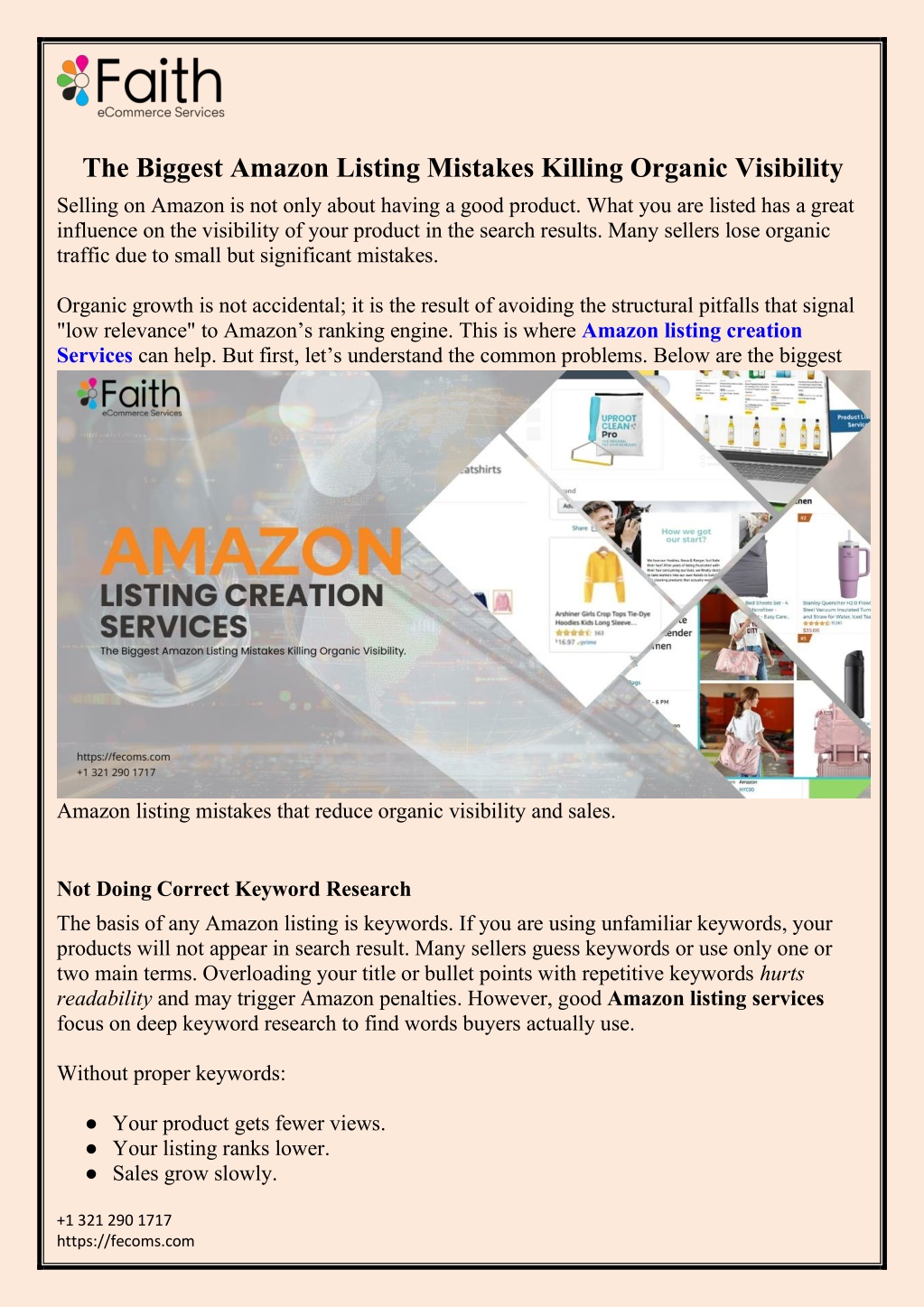 PPT - The Biggest Amazon Listing Mistakes Killing Organic Visibility ...