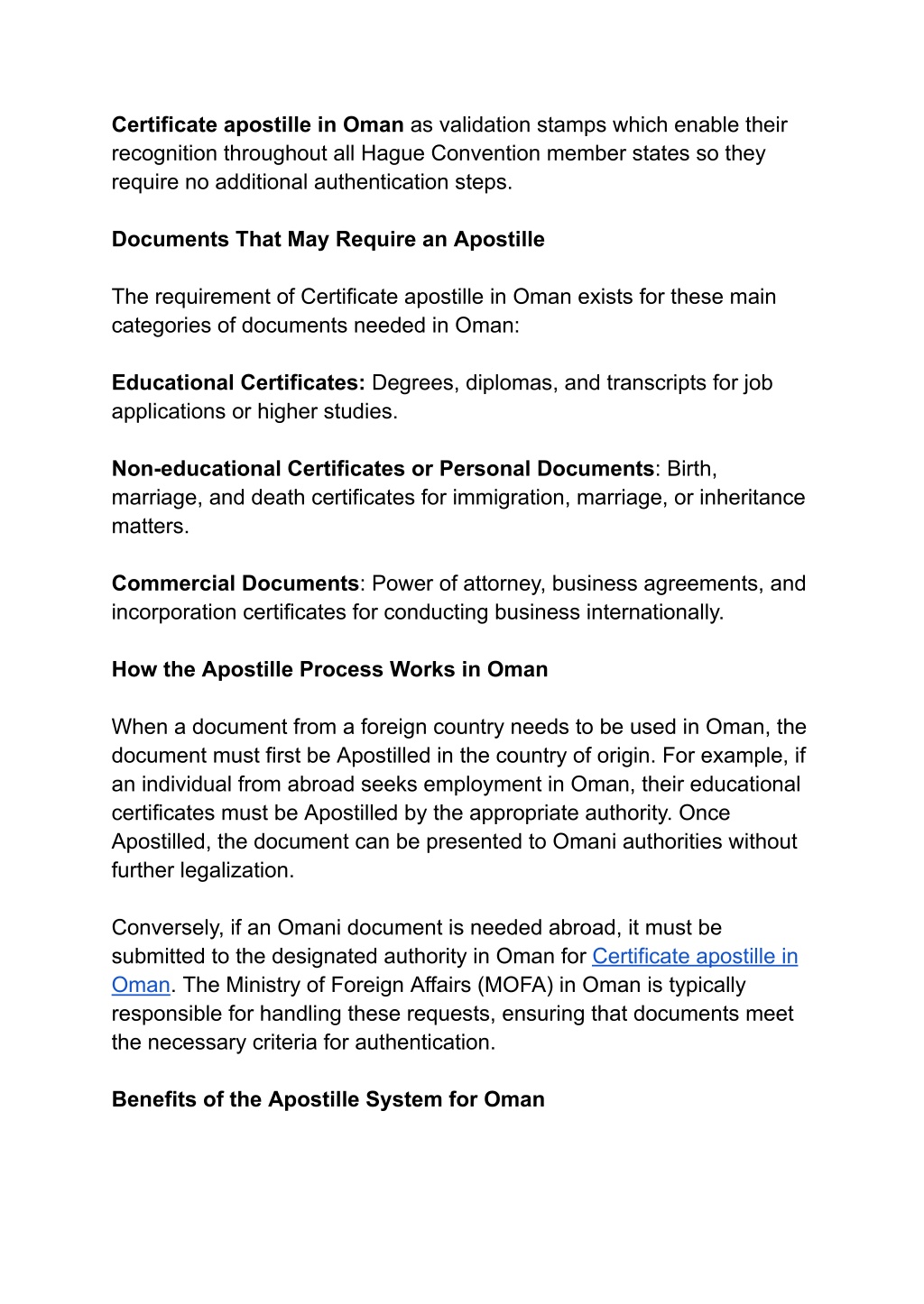 PPT - Understanding the Hague Apostille Convention and Its Role in Oman ...