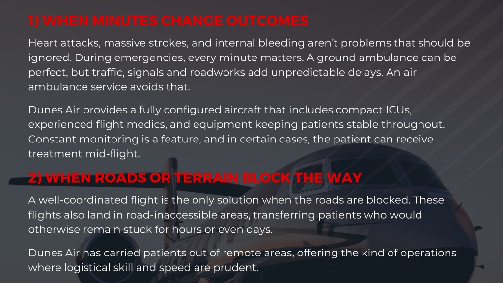 PPT - When Should You Choose an Air Ambulance Over a Ground Ambulance ...