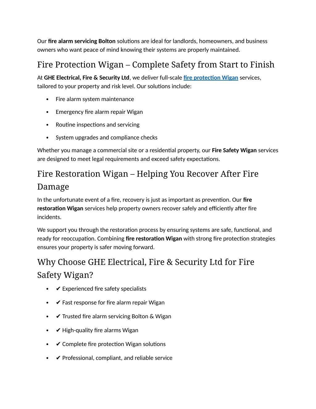PPT - 1- Complete Fire Safety Solutions in Wigan by GHE Electrical ...