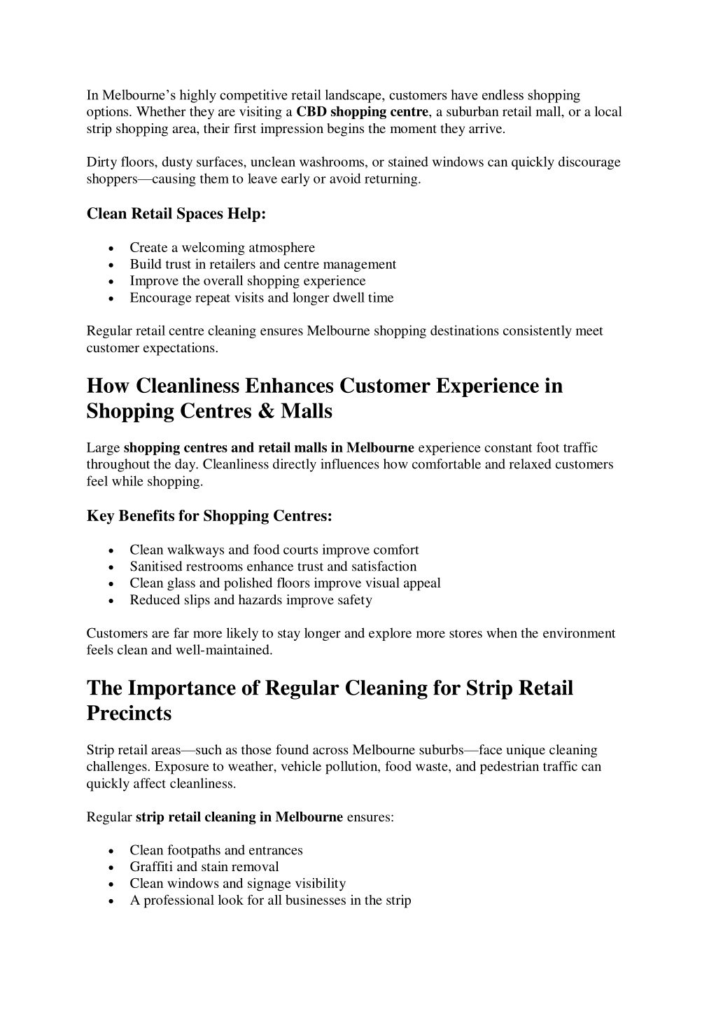 PPT - Why Regular Retail Centre Cleaning in Melbourne Is Essential for ...