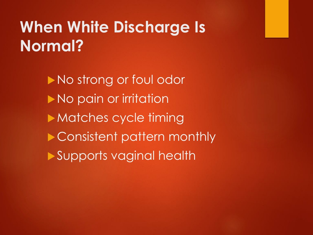 PPT - Is White Discharge Before Your Period Normal? PowerPoint ...
