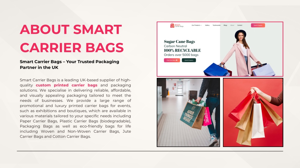 PPT - UK’s Leading Custom Printed Carrier Bags Supplier - Smart Carrier ...