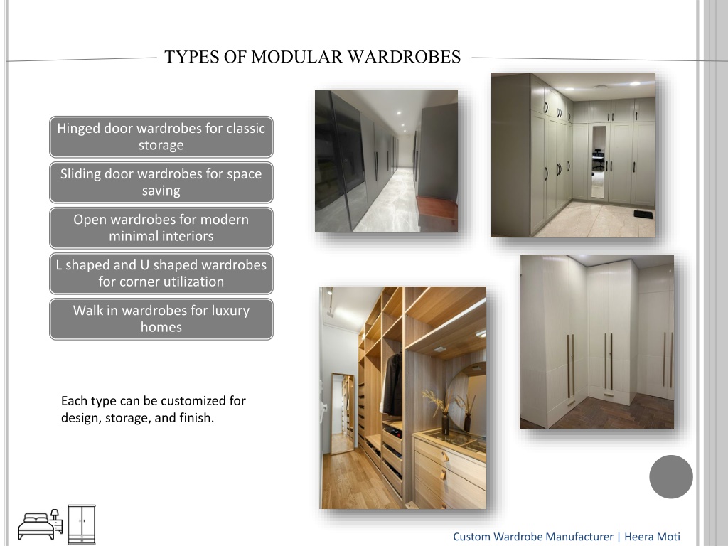 PPT - Customized Modular Wardrobes for Modern Homes by Heera Moti ...