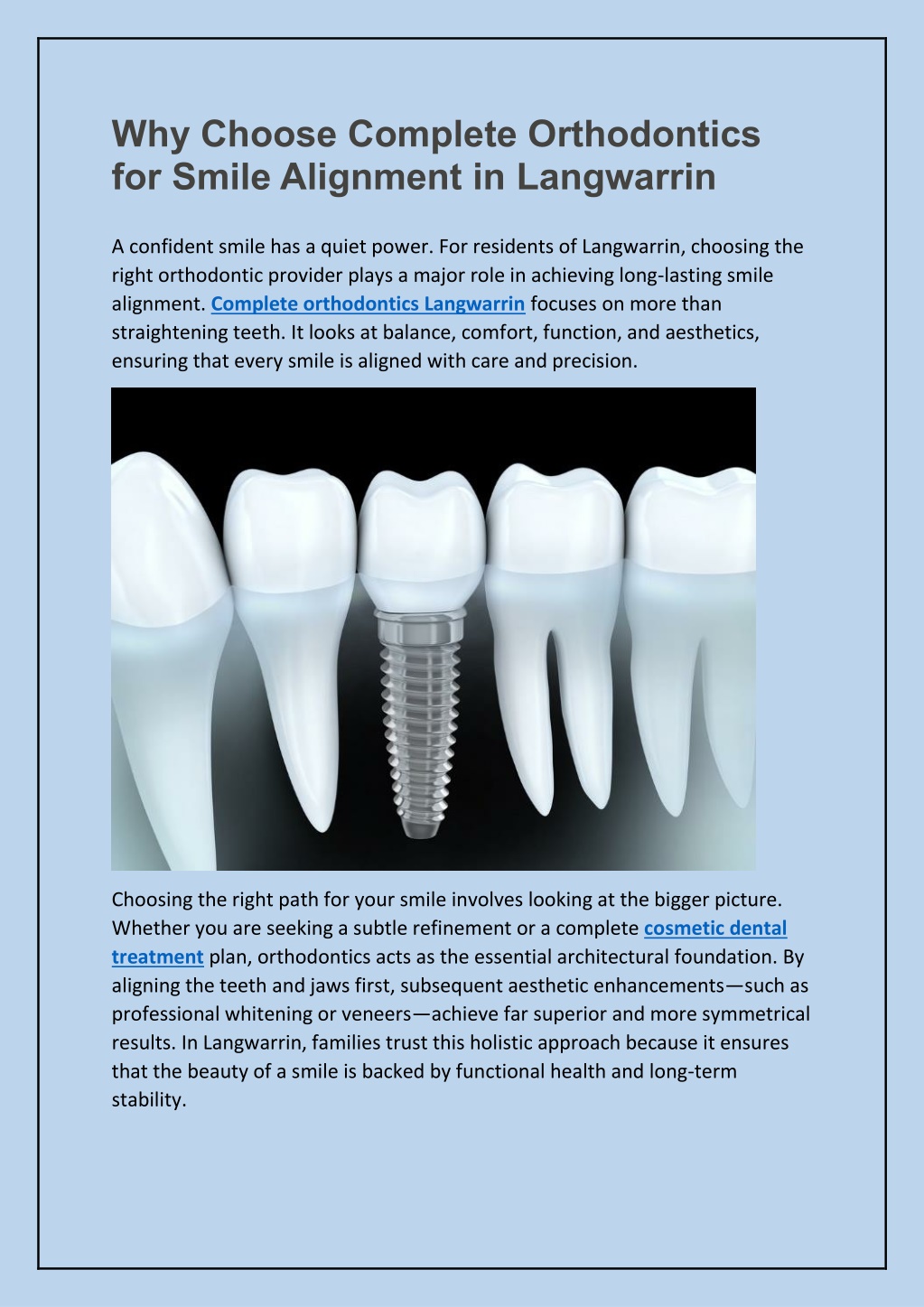 PPT - Why Choose Complete Orthodontics for Smile Alignment in ...