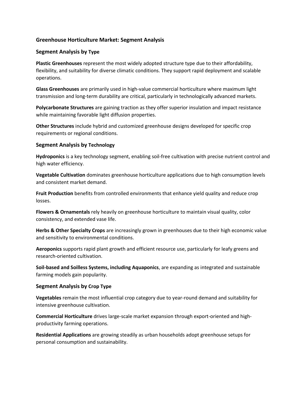 PPT - Greenhouse Horticulture Market Players and Forecast Till 2035 ...