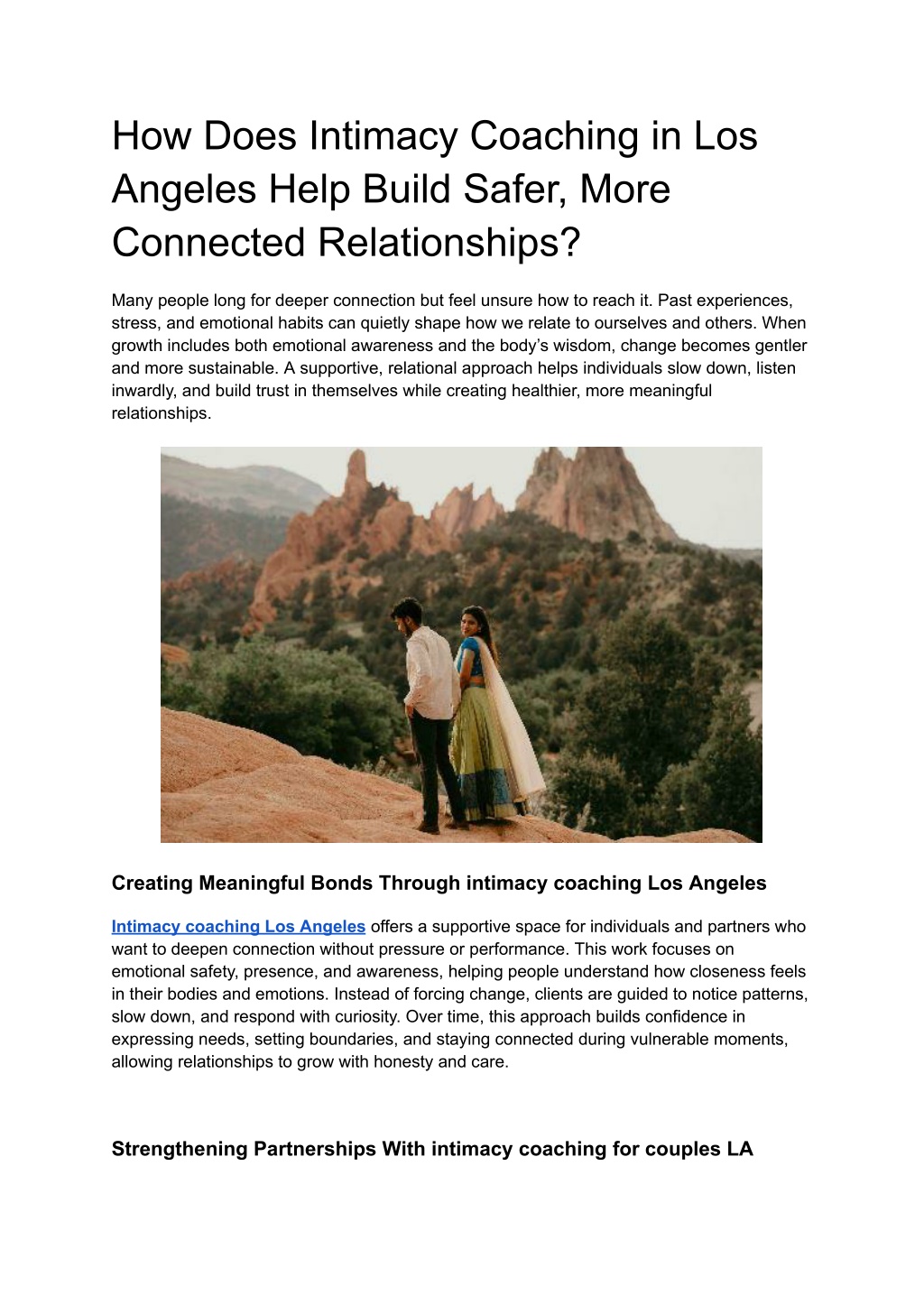 PPT - How Does Intimacy Coaching in Los Angeles Help Build Safer, More ...