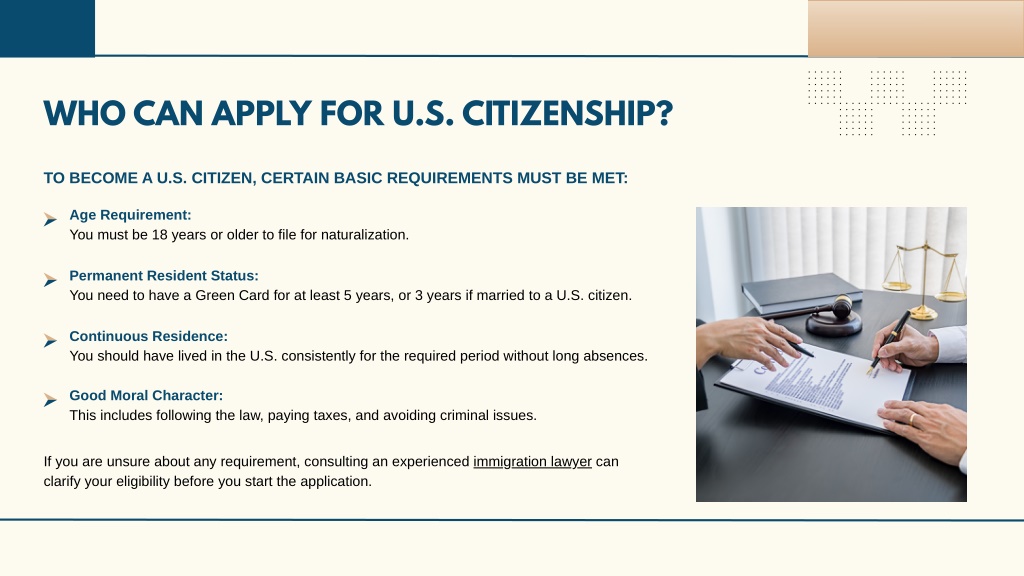 PPT - Do You Qualify for U.S. Citizenship? Eligibility Checklist ...