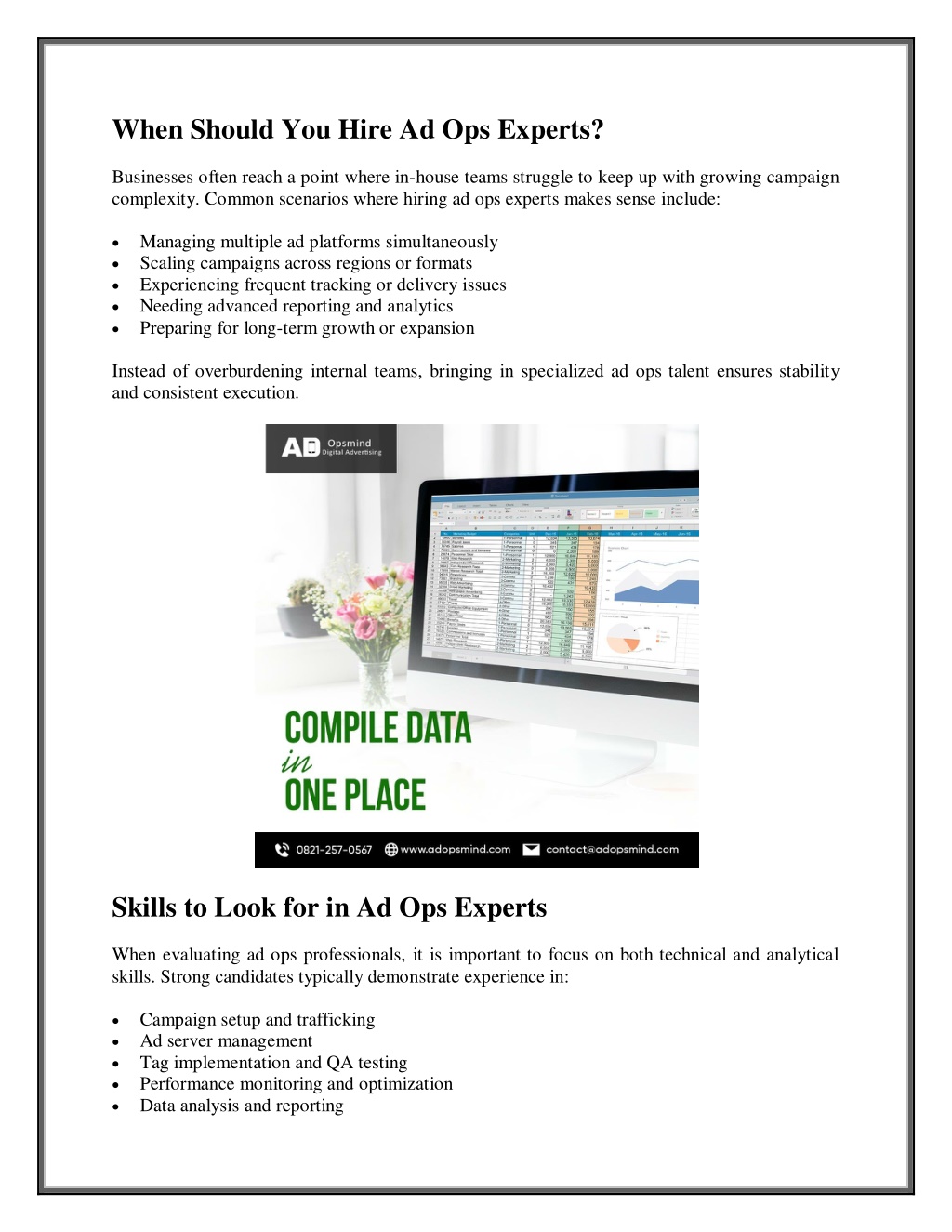 PPT - Ad Ops Experts for Hire to Scale and Optimize Your Digital ...