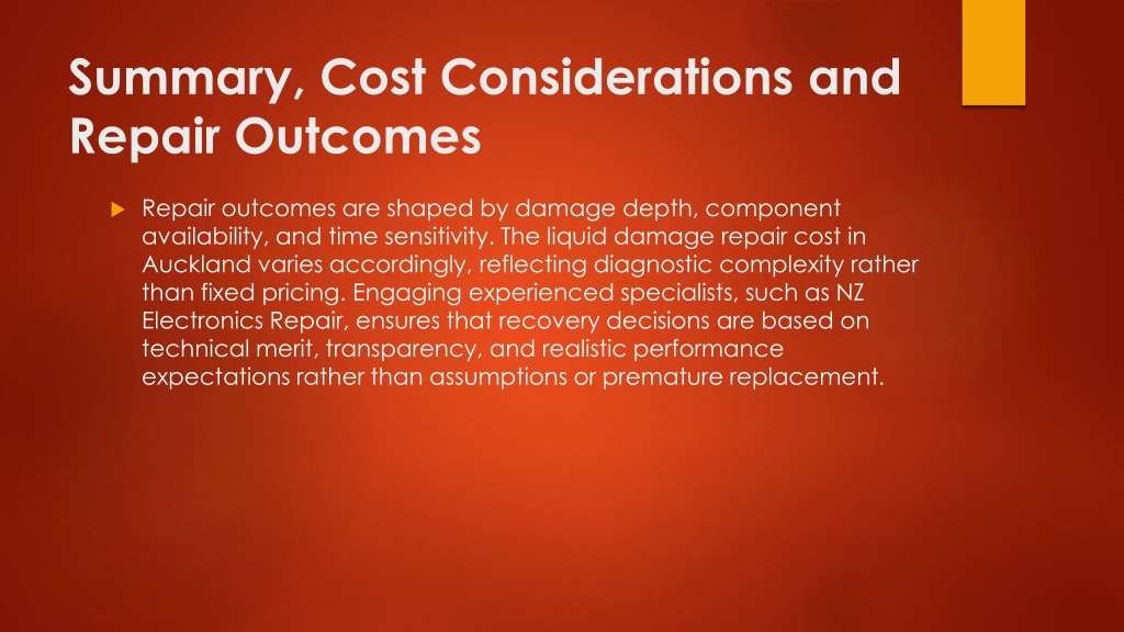 PPT - Structured Approaches to Electronics Damage Repair PowerPoint ...
