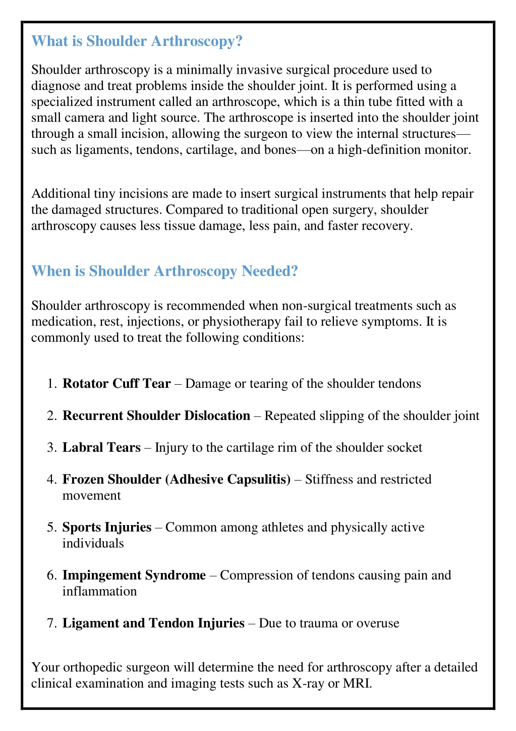 PPT - Best Joint Replacement Surgeon in Raipur for Shoulder Arthroscopy ...