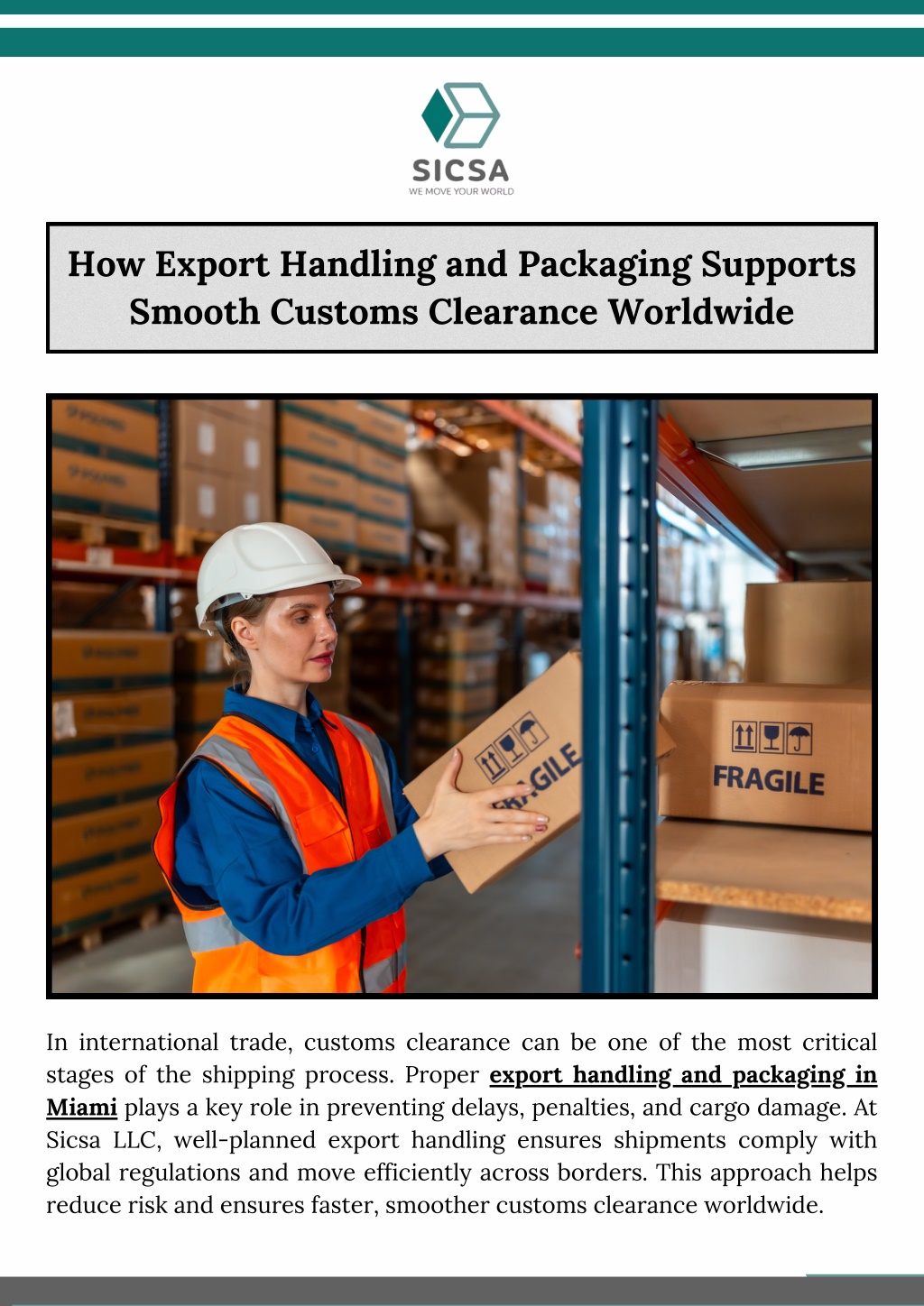PPT - How Export Handling and Packaging Supports Smooth Customs ...