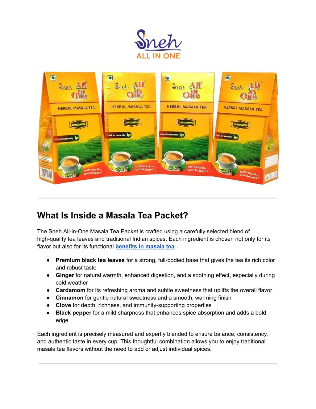 PPT - How to Use a Masala Tea Packet for the Perfect Cup of Tea ...