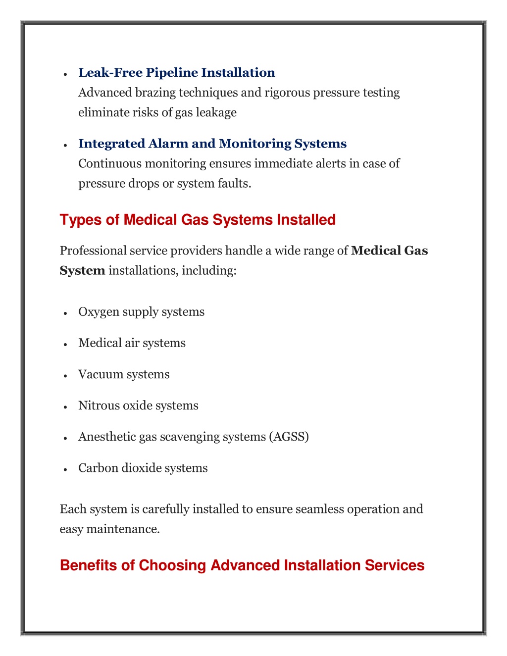 PPT - Advanced Medical Gas System Installation Services for Modern ...