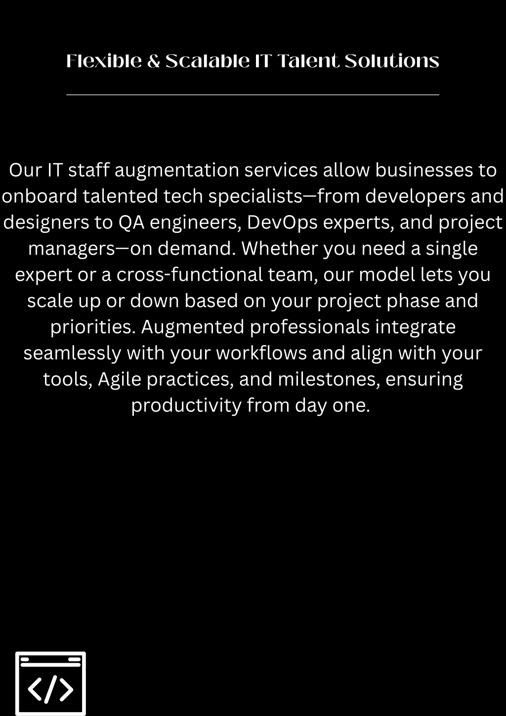 PPT - IT Staff Augmentation Services in USA – Flexible Talent Solutions ...