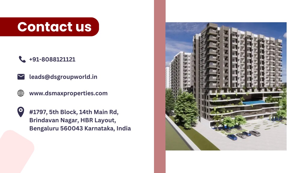 PPT - Most Trusted Apartments in Bangalore | DS-MAX Properties ...