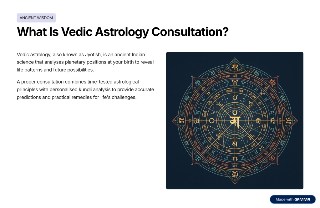 PPT - How to Get Vedic Astrology Consultation for Accurate Life ...