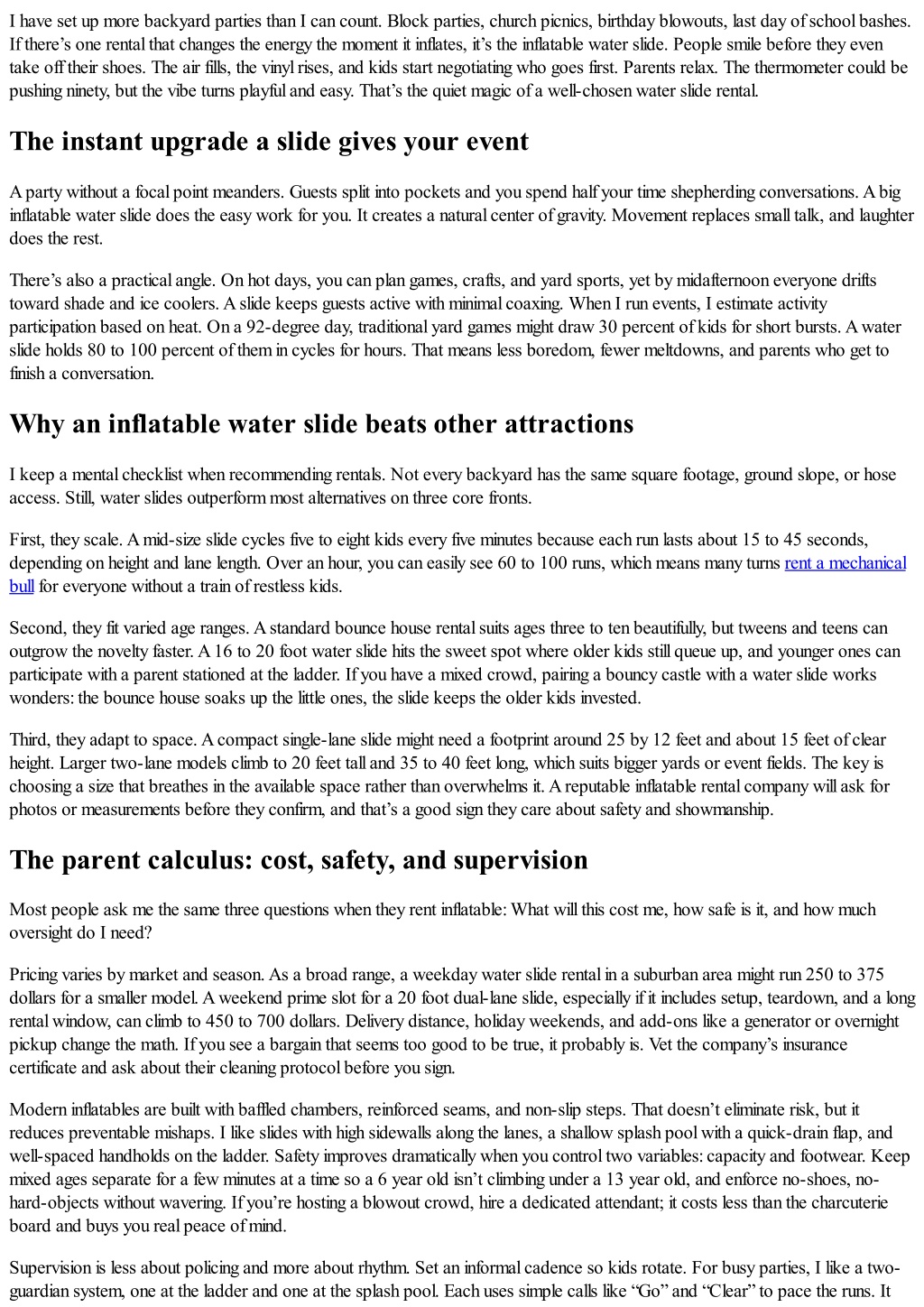 PPT - Why an Inflatable Water Slide Is the Star of Any Summer Party ...