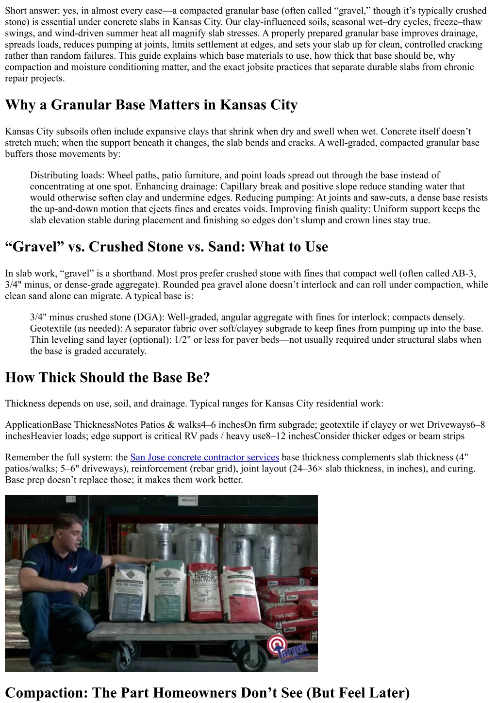 PPT - Do You Need Gravel Under a Concrete Slab in Kansas City ...